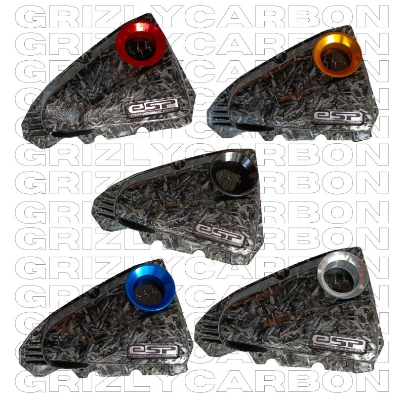 Jual tutup filter carbon forged veloscope "petir" honda beat esp//beat ...