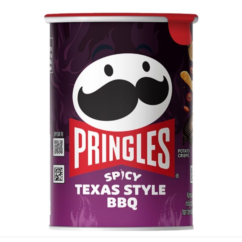 Jual Pringles keripik kentang spicy texas style BBQ kaleng kecil 42 ...