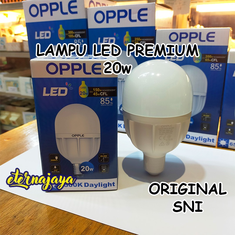 Jual OPPLE Lampu Bohlam LED Capsule Premium 20 watt Putih 6500K 20W ...