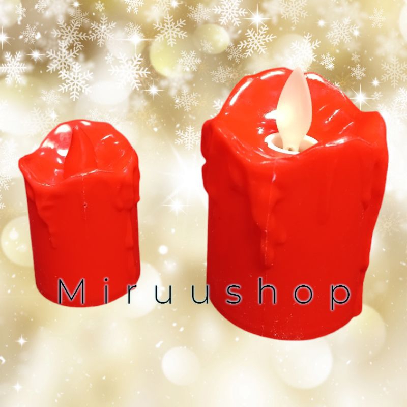 Jual Lilin elektrik LED premium hias korea aesthetic lilin natal lilin ...