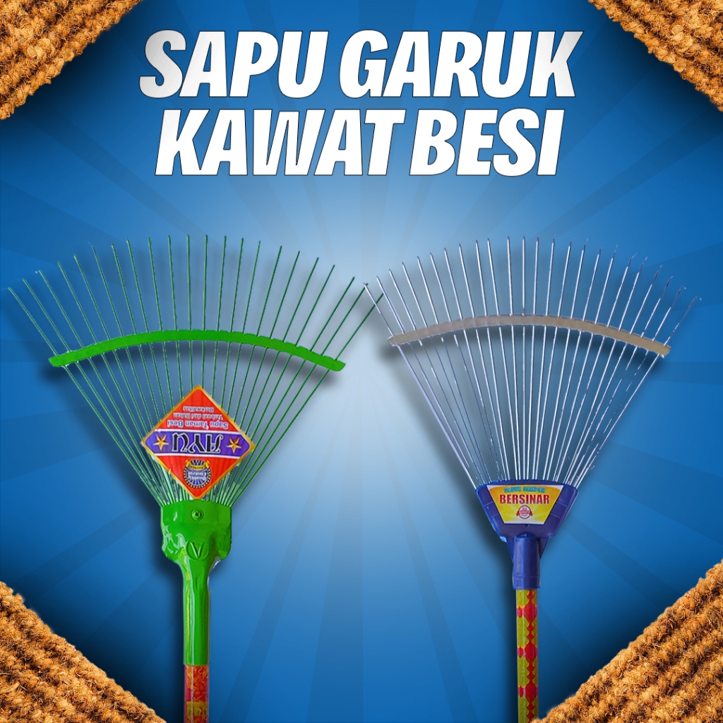 Jual SAPU GARUK CAKAR KAWAT BESI ANTI KARAT SAPU TAMAN LENGKAP DENGAN ...