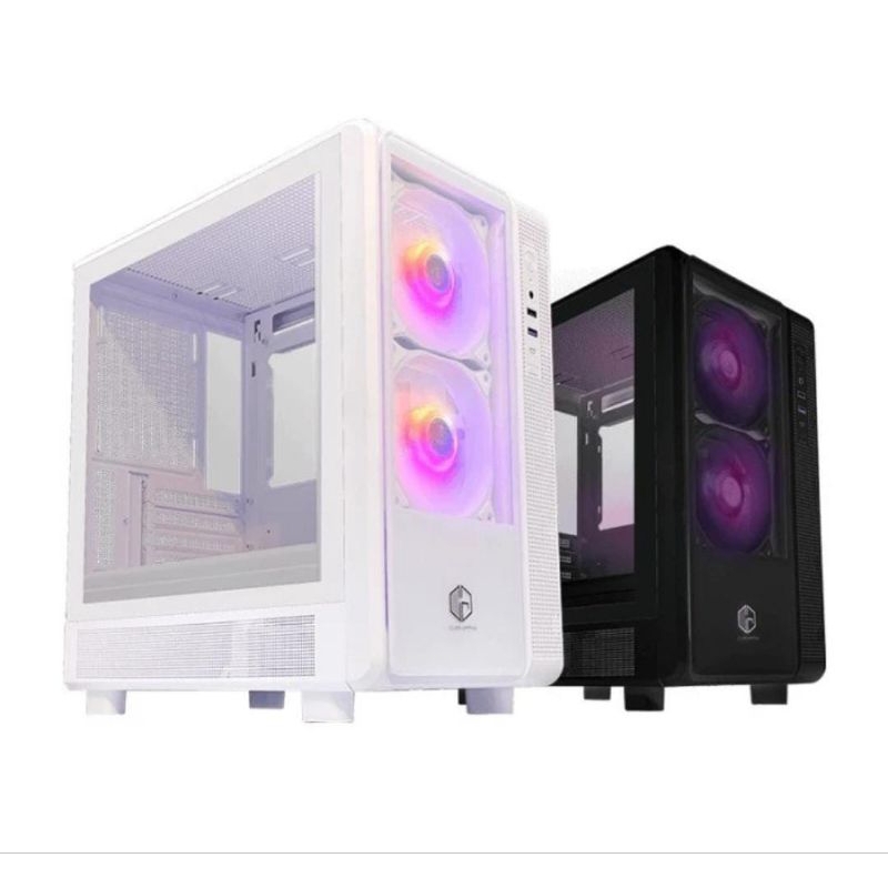 Jual Casing PC Cube Gaming RETRO Glass Free 2 Fan ARGB | Shopee Indonesia