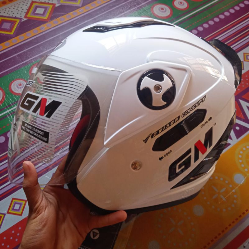 Jual Helm gm interceptor double visor | Shopee Indonesia