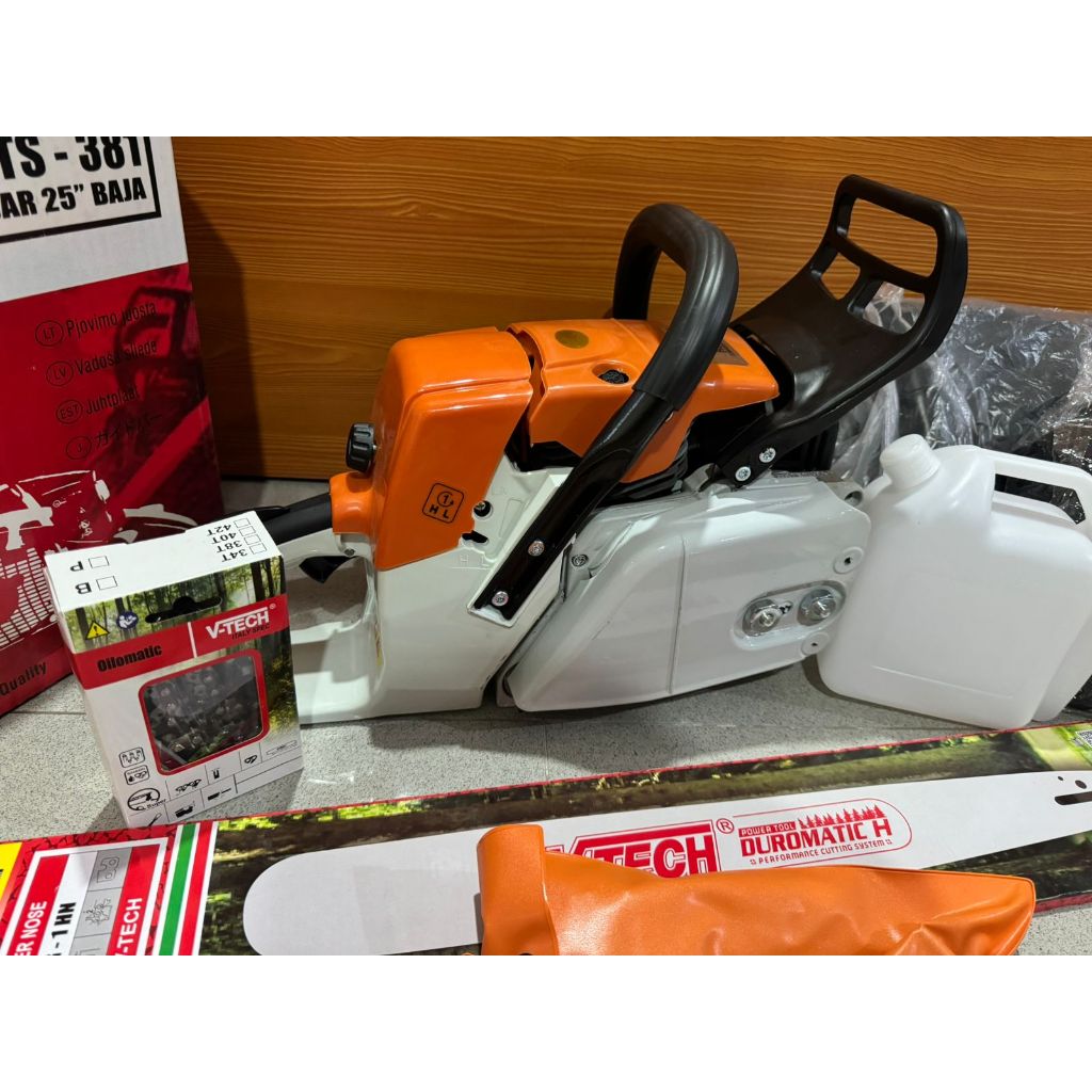 Jual Chain Saw V-Tech MS381 MS-381 Bar 25 in 42T Siap Pakai | Shopee ...