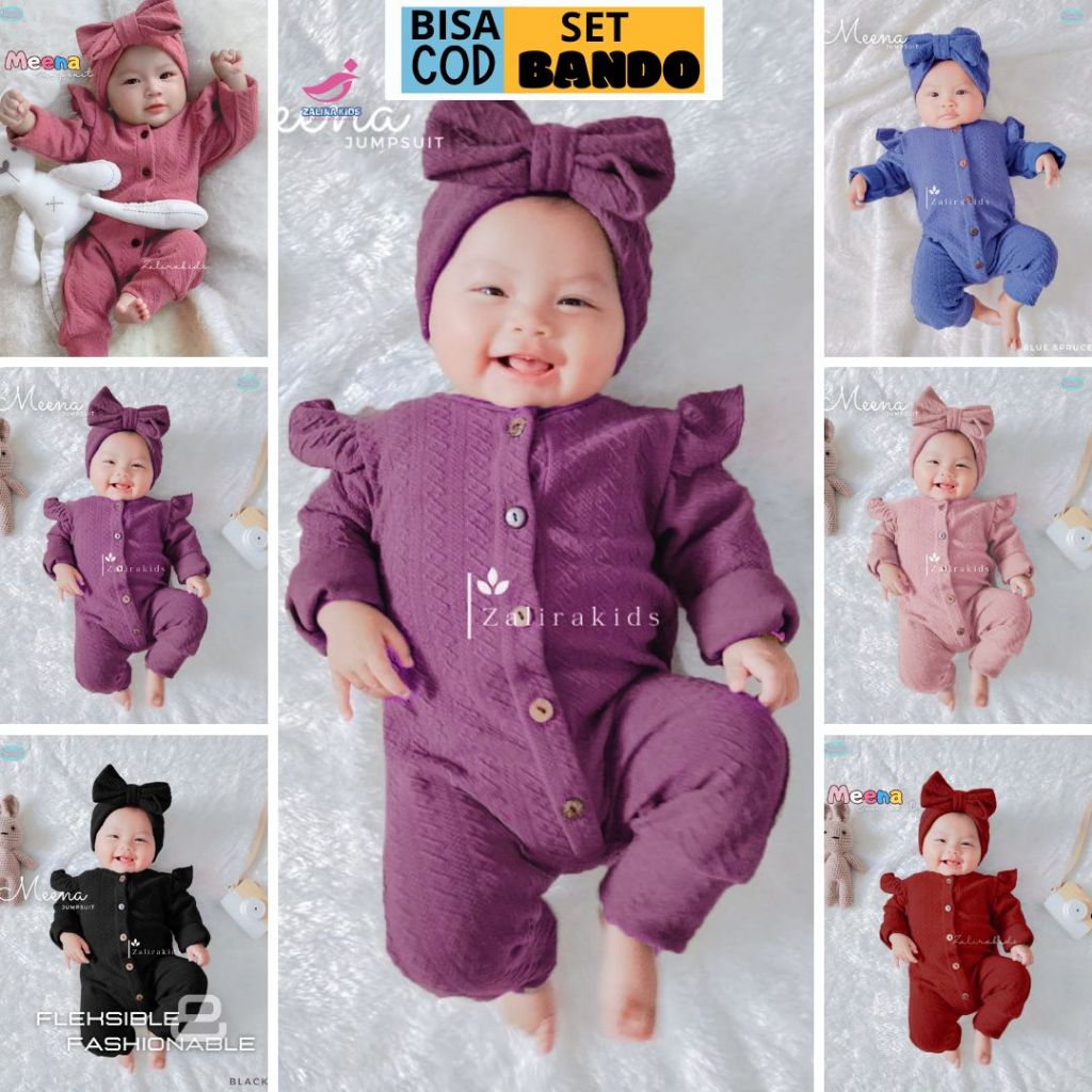Jual Zalira Kids - Jumpsuit Bayi Cewek Meena | Baju Bayi NEWBORN ...