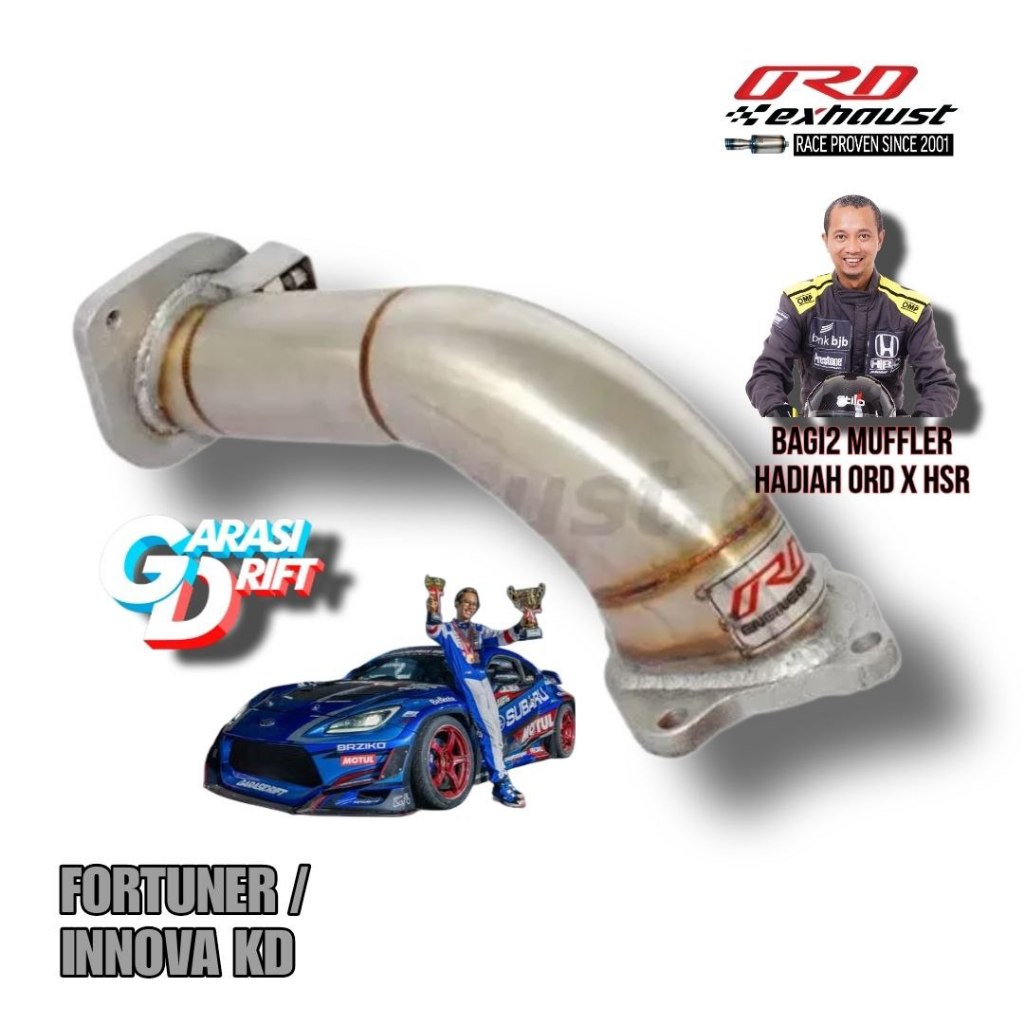Jual ORD Exhaust Knalpot Racing Downpipe Innova Fortuner Diesel / KD ...