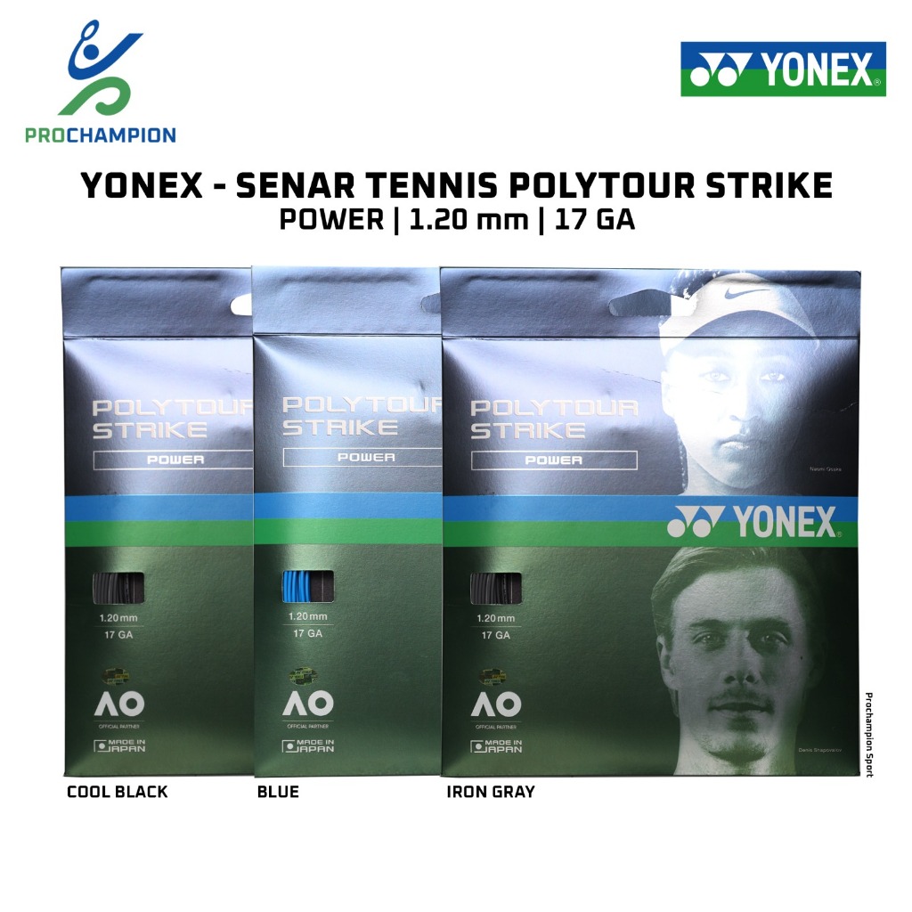Jual New ! Senar Tenis Tennis String Yonex POLYTOUR STRIKE POWER 17 120 ...