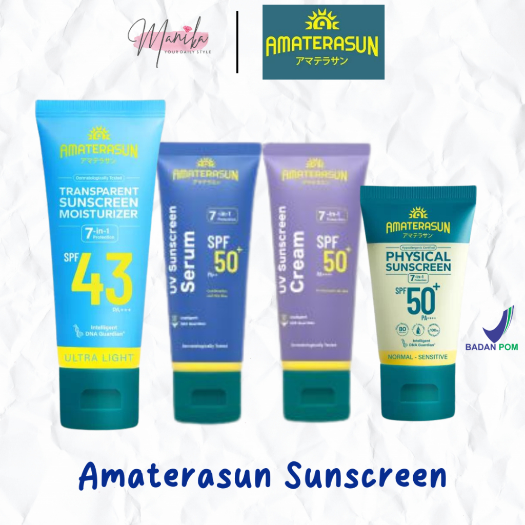 Jual Amaterasun Physical Sunscreen | UV Sunscreen Cream SPF 50+ PA++++ | UV Sunscreen Serum SPF ...