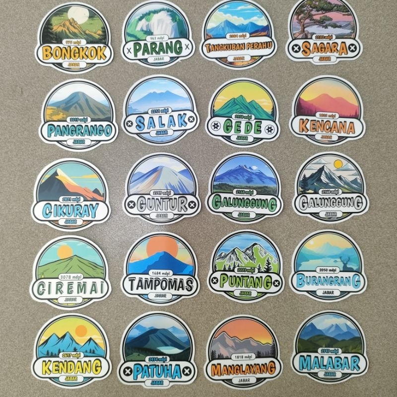 Jual stiker waterproof gunung - sticker outdoor tempelan anti air ...
