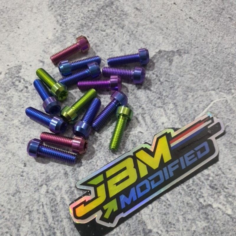 Jual Baut Titanium Original 6 x 20 per pcs varian warna | Shopee Indonesia