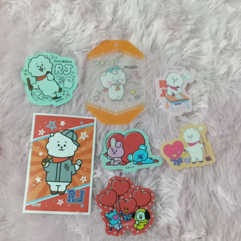 Jual OFFICIAL BT21 BTS STICKER RJ | Shopee Indonesia