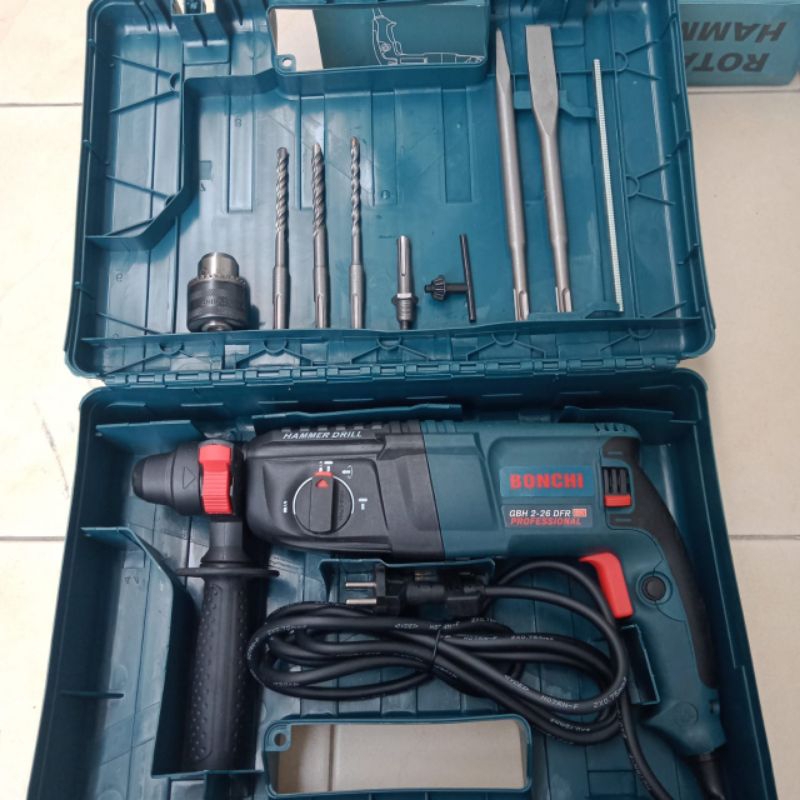 Jual MESIN BOR ROTARY HAMMER 2-26MM BOR DRILL BOBOK TEMBOK BONCHI ...