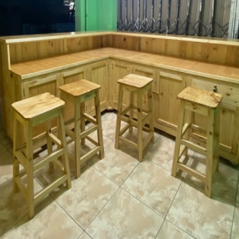 Jual Meja Kasir Meja Bar Set Kursi Bar | Shopee Indonesia