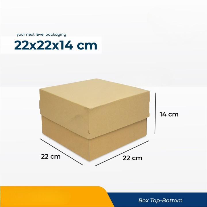 Jual Box Puding Kue Ulang Tahun Ukuran 22x22x14 Kotak Cake Tart Dus ...