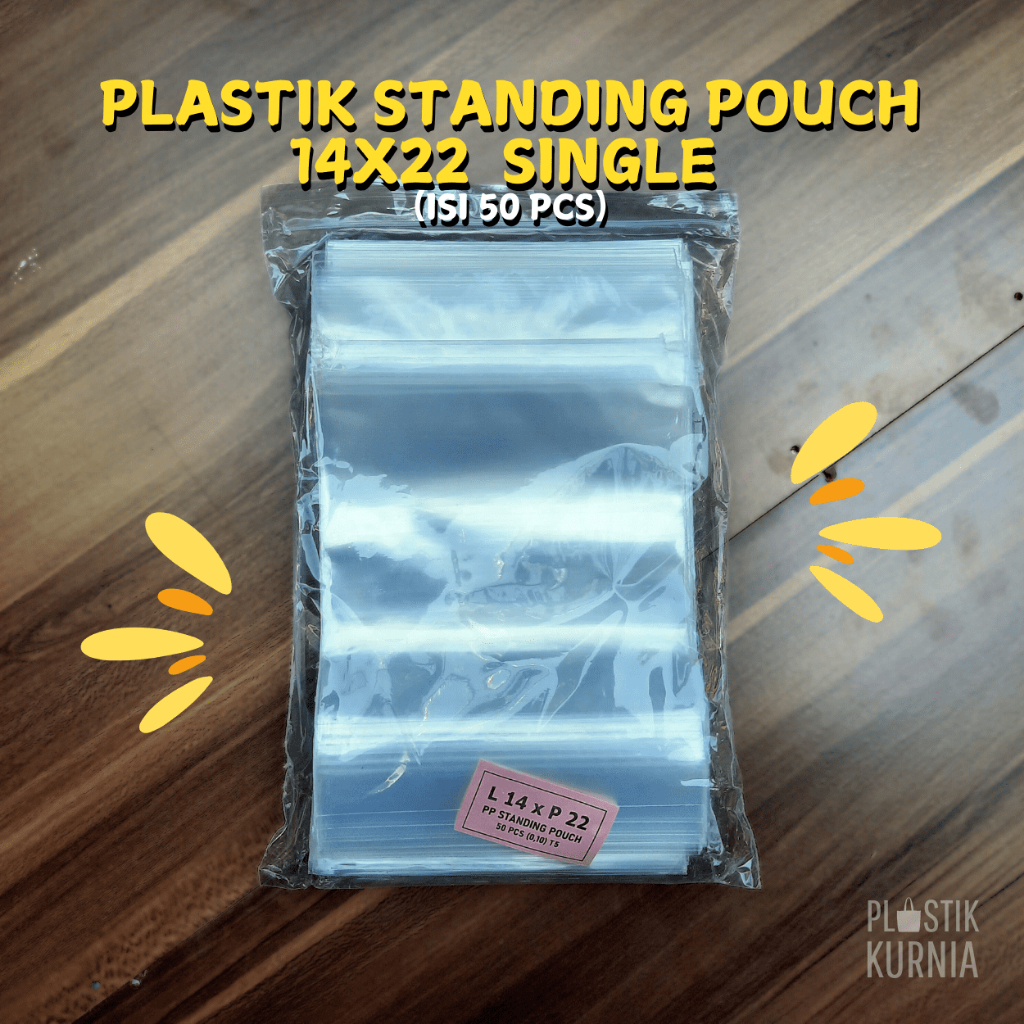 Jual [50 pcs] Plastik standing pouch 14x22 single | Shopee Indonesia