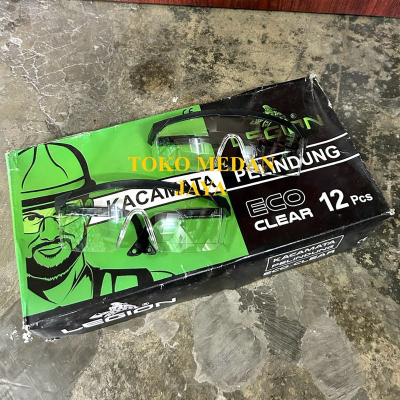 Jual KACAMATA CLEAR SAFETY LEGION GOSAVE ECO KACA MATA PELINDUNG CLEAR ...