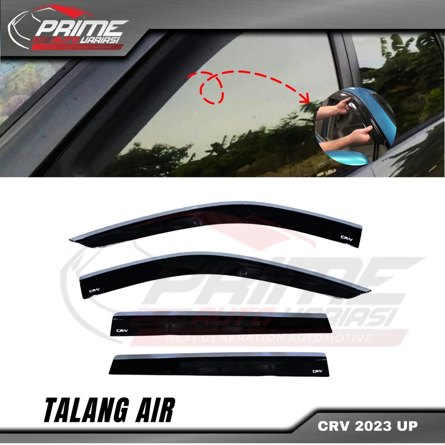 Jual Talang Air Mobil All New CRV 2023 2024 Hybrid + List Chrome Side Visor Injection - CCA ...