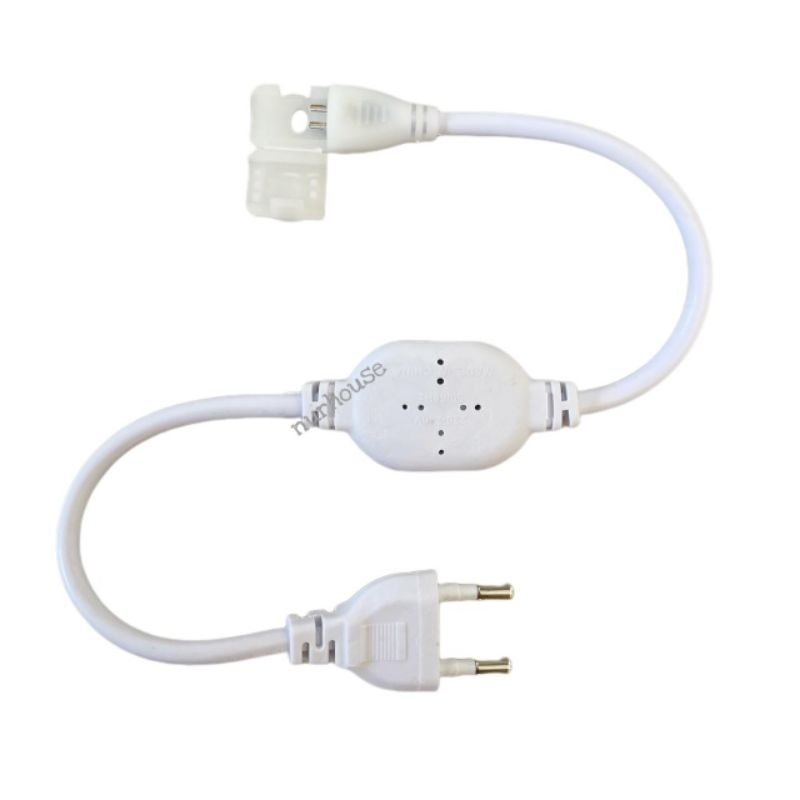 Jual Socket Colokan Strip Led 220Volt Adaptor Lampu Selang Model Jepit ...