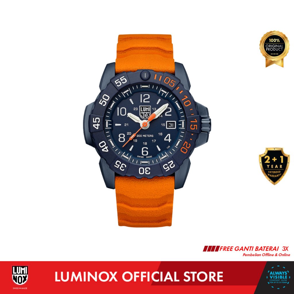 Jual LUMINOX 3253.CBNSF.SET, NAVY SEAL FOUNDATION, MILITARY DIVER WATCH ...