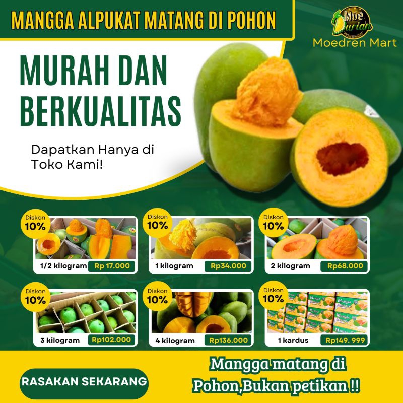 Jual Mangga Harum Manis/ Alpukat 900-1 kg | Shopee Indonesia