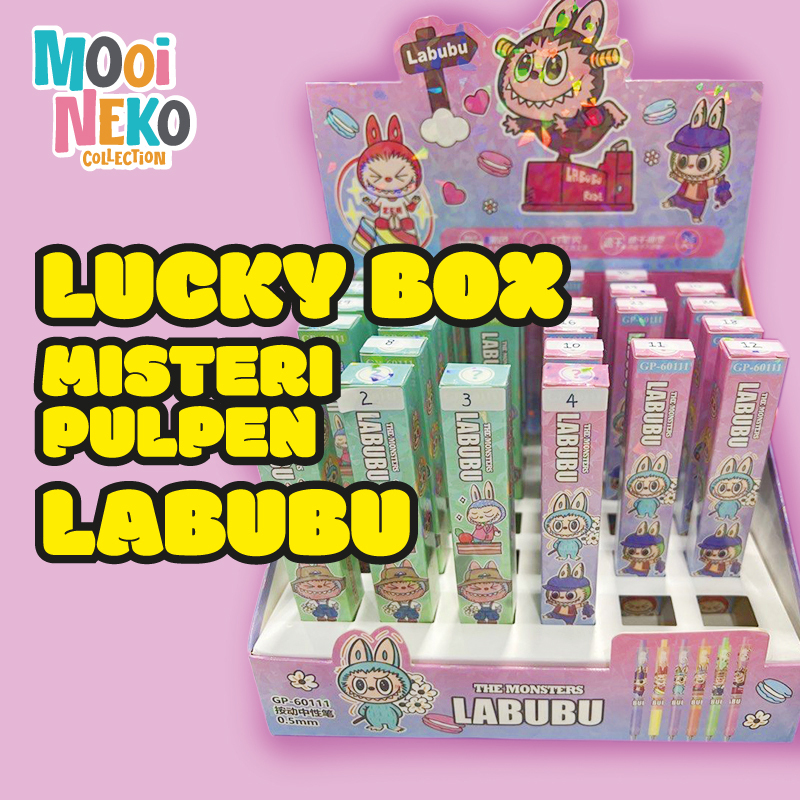 Jual Pen labubu/blind box labubu gel pen hitam | Shopee Indonesia