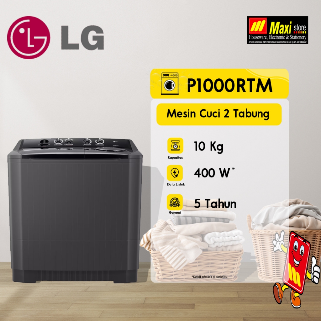 Jual Lg Mesin Cuci Twin Tub Lapisan Anti Tikus P1000RTM / P1400RTM ...