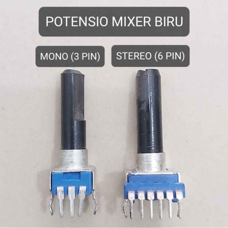 Jual Potensio MIXER BIRU Panjang 30MM Berbagai Ukuran Potensiometer ...