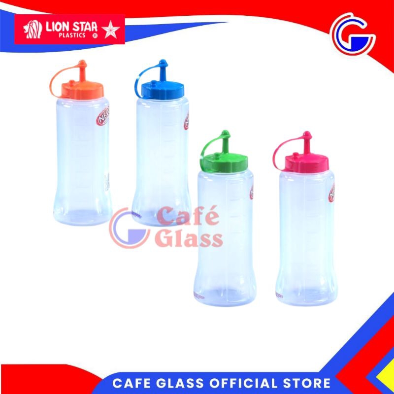Jual BOTOL KECAP/BOTOL SAUS 1L | PLASTIK LION STAR (TS-51) BISTRO SAUCE ...