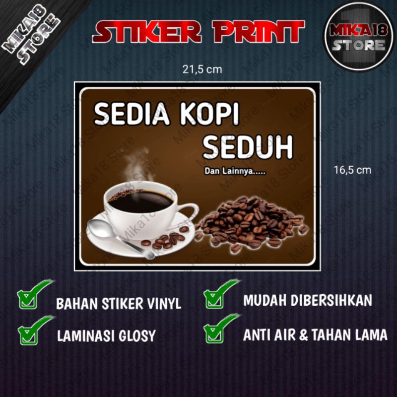 Jual STIKER SEDIA KOPI SEDUH V2 | Shopee Indonesia