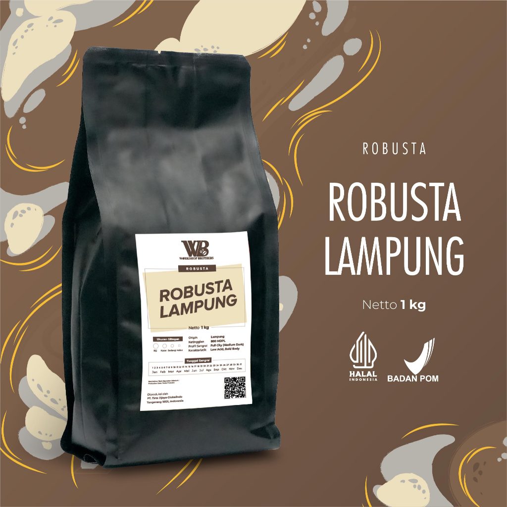 Jual Workshop Brother Kopi Robusta Lampung 1kg - Robusta Lampung Coffee ...