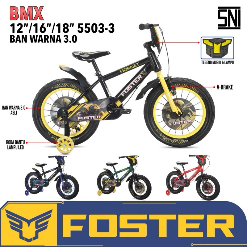 Jual SEPEDA BMX FOSTER HORNET 5503-3 3.0 | Shopee Indonesia