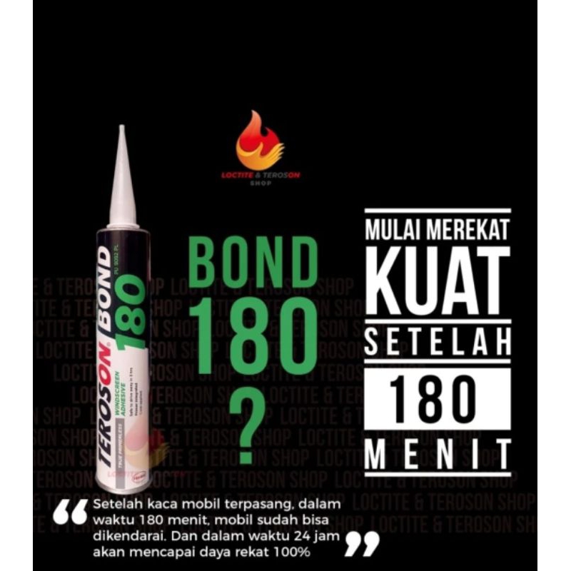 Jual TEROSON BOND 180 / PU 9092 310ml Lem Kaca & Bemper Mobil | Shopee ...