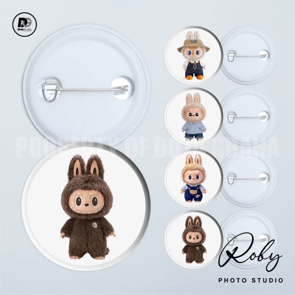 Jual [PIN PRESS] LABUBU THE MONSTERS Pin Bros Aksesoris Souvenir BONEKA ...