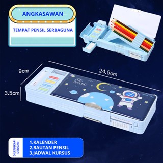 Jual Kotak Pensil Multifungsi Lengkap Peruncing Gunting Isolasi ...