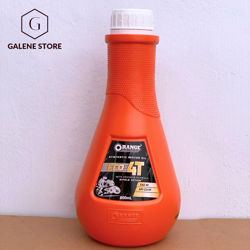 Jual ORANGE ECO 4T 800ML OLI MOTOR MANUAL | Shopee Indonesia