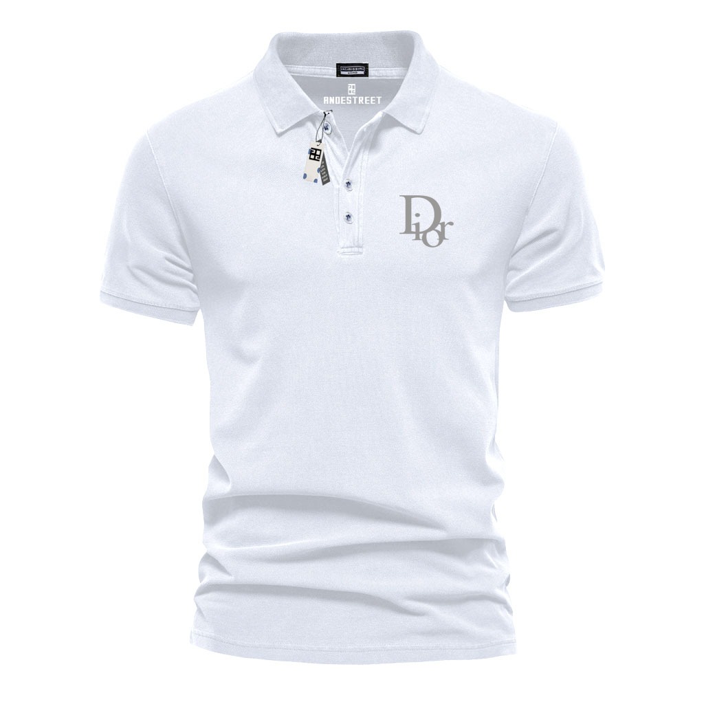 Jual COD T-shrit POLO kerah Dior Font Silver Kaos Kerah Dewasa Shirt / Kaos Wangki Pria Polo ...