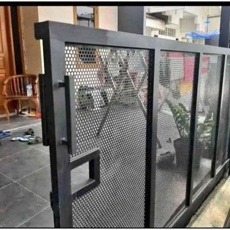 Jual Pagar/pintu rumah dorong/lipat Expanda/Perporated one way murah di ...