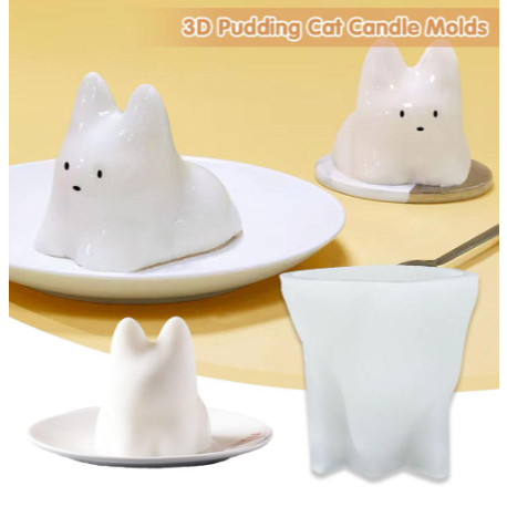 Jual Cetakan Pudding Mini Tosuni Pudding Cetakan Jiggly Cat 3D Cat Mold ...