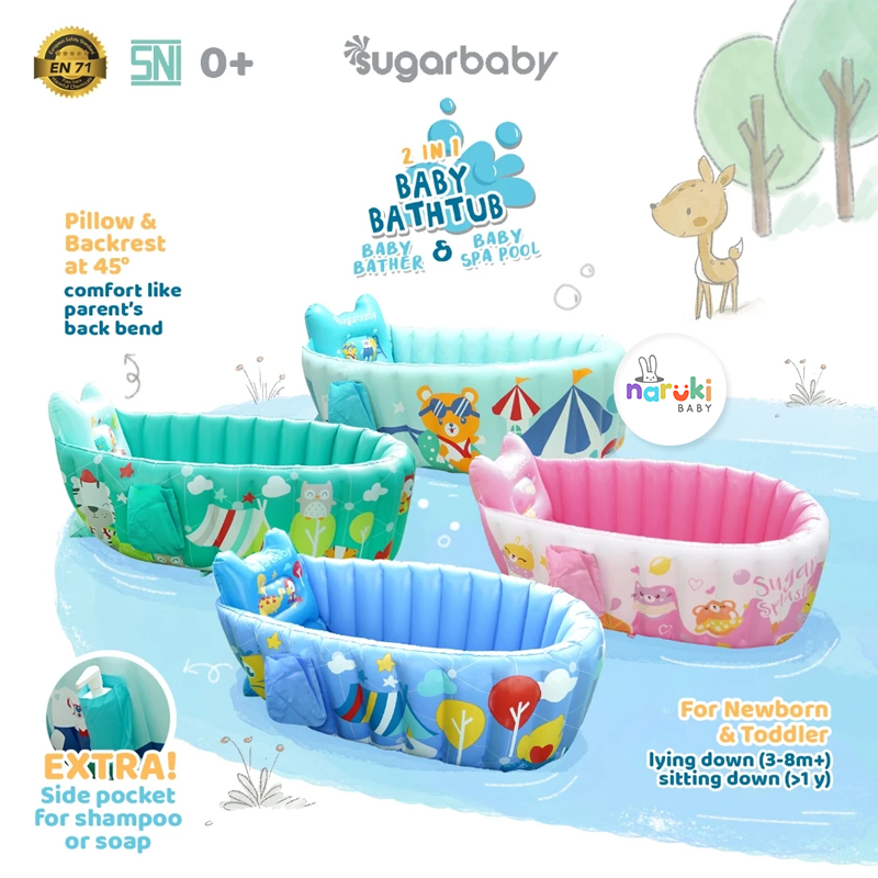 Jual Sugarbaby 2in1 Inflatable Baby Bath Tub Baby Spa Pool Bathtub ...