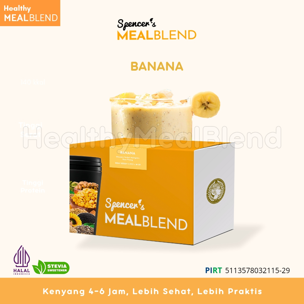 Jual Spencer's Mealblend Multigrain BANANA - 1 Box (Free Kaos/Handuk ...