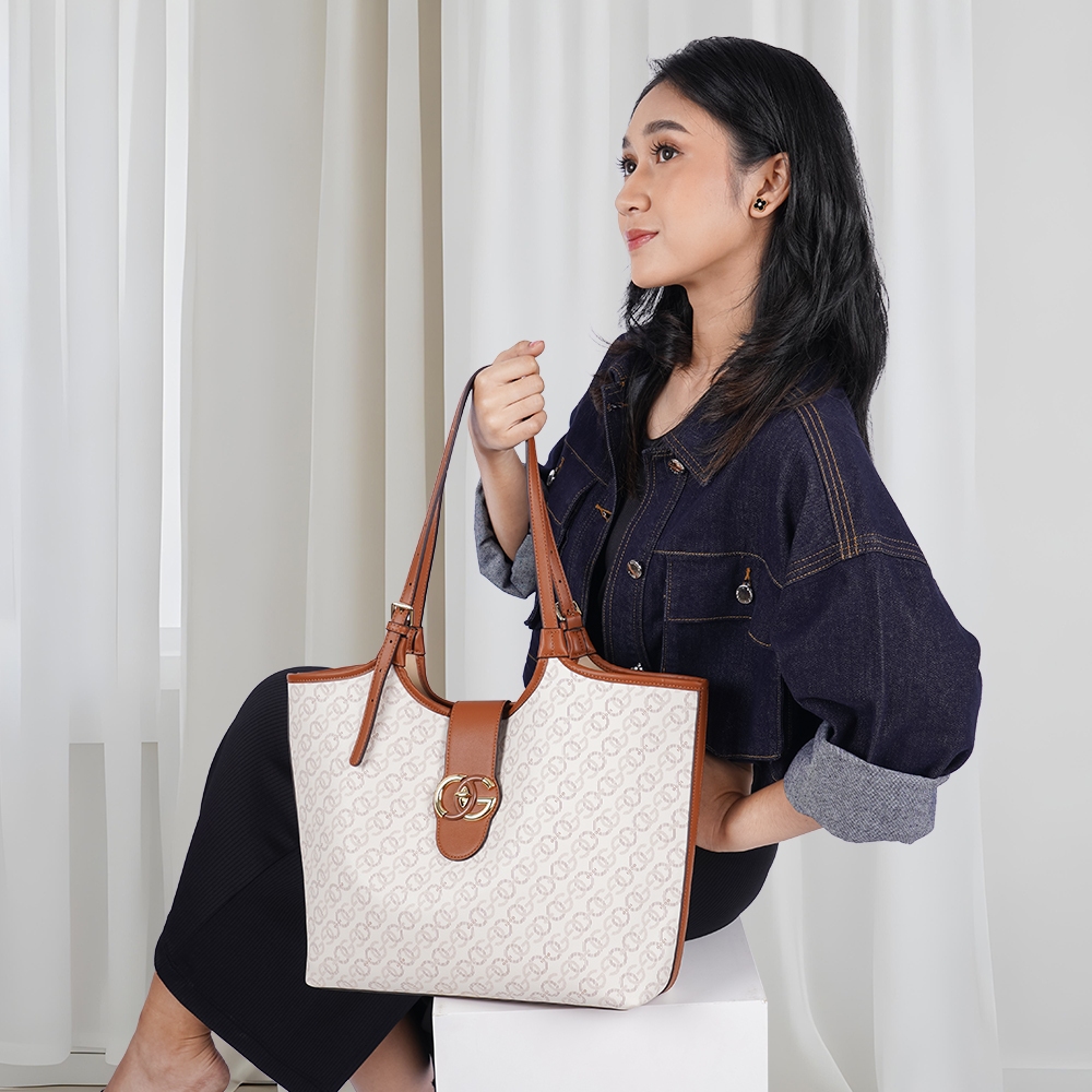 Jual Gobelini X OGGI Modena Carry All Bag OG Monogram + Free Box M ...