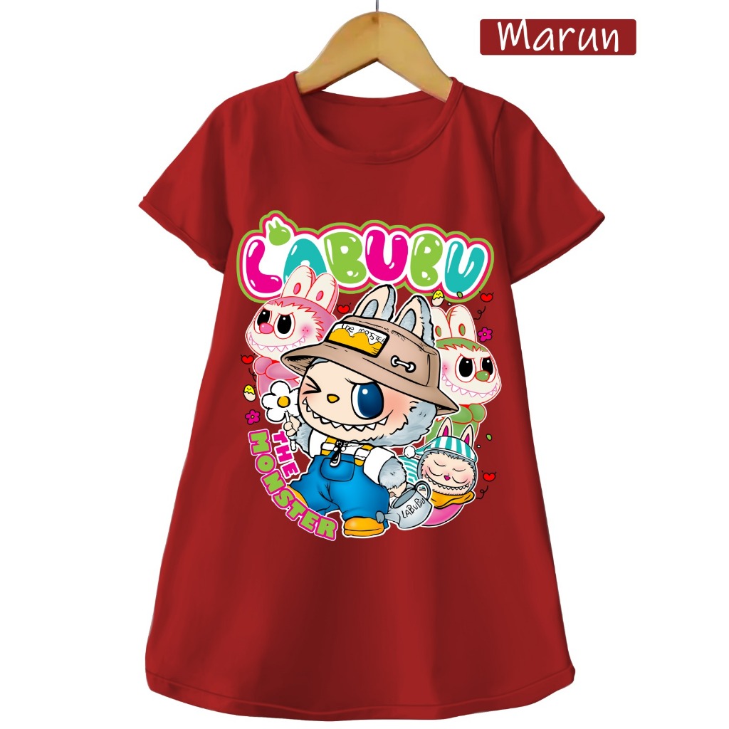 Jual Daster Anak-Anak Labubu karakter Kartun TM 000130 Perempuan Atasan ...