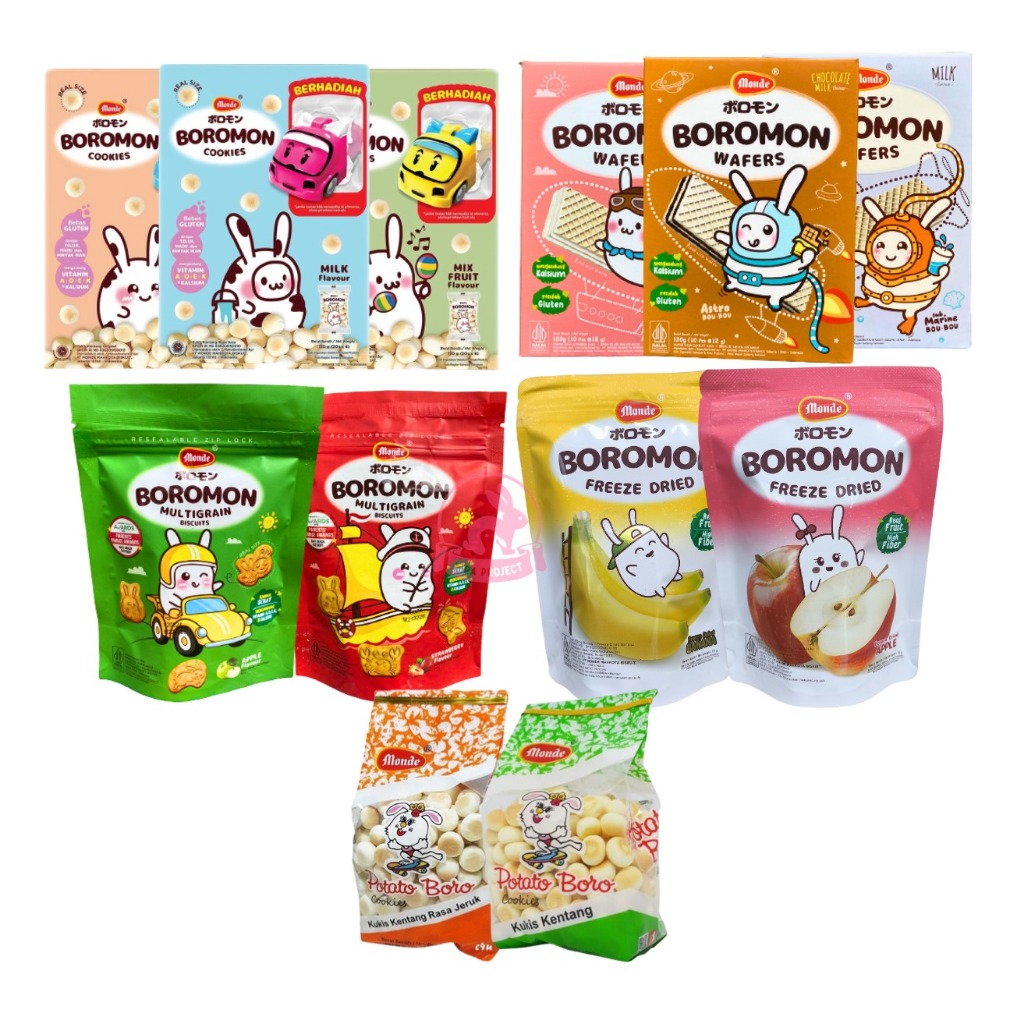 Jual 12+ MONDE BOROMON - BOROMON COOKIES - WAFER - POTATO BORO ...