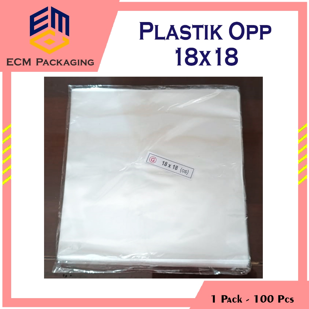 Jual 100lembar PLASTIK OPP ONE SHEET 18X18 20X20 | PLASTIK OPP SAMIR ...