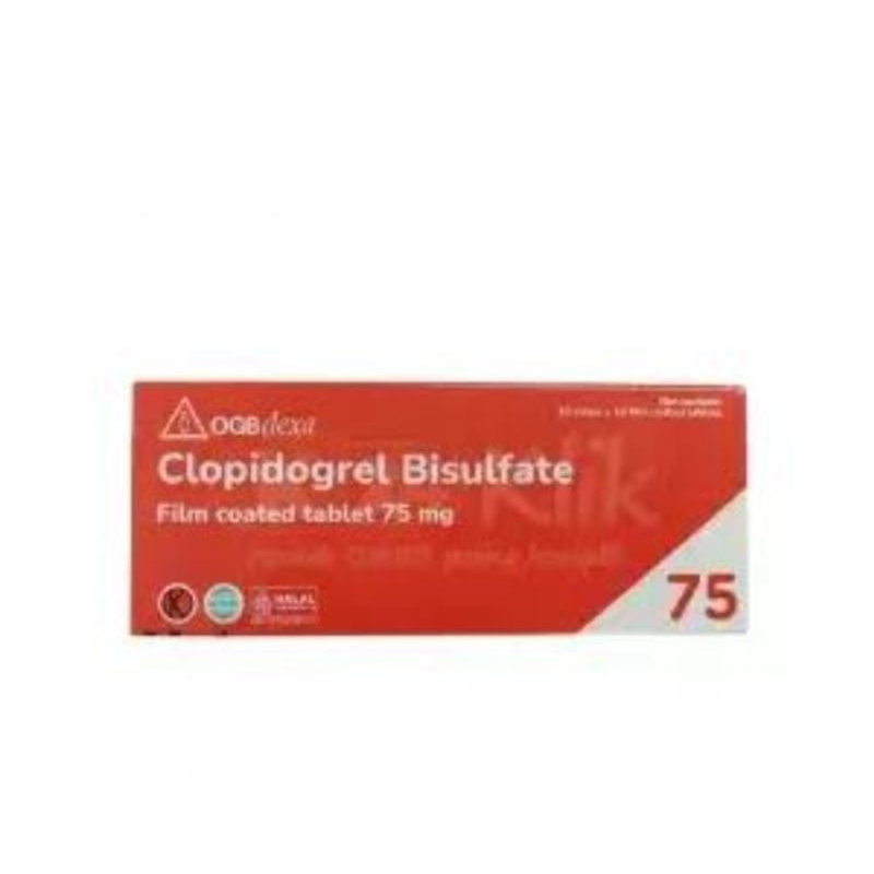 Jual CLOPIDOGREL 75MG 1 BOX 100 TABLET | Shopee Indonesia