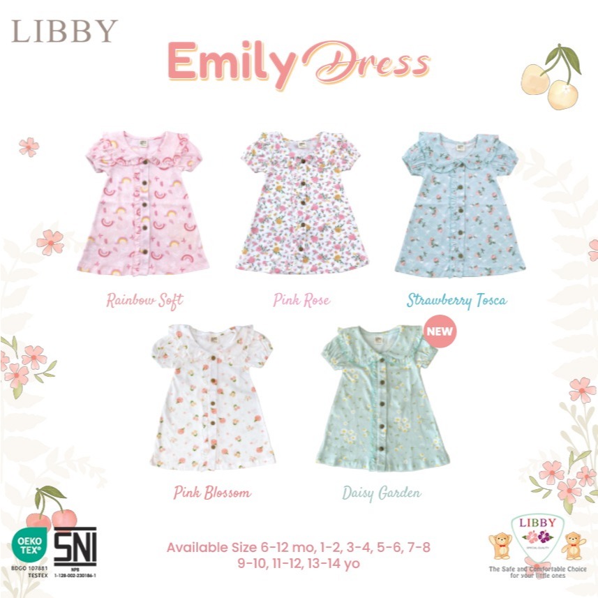 Jual LIBBY Dress anak Perempuan 6 bulan - 14 tahun Emily Dress (1 Pcs) | Shopee Indonesia