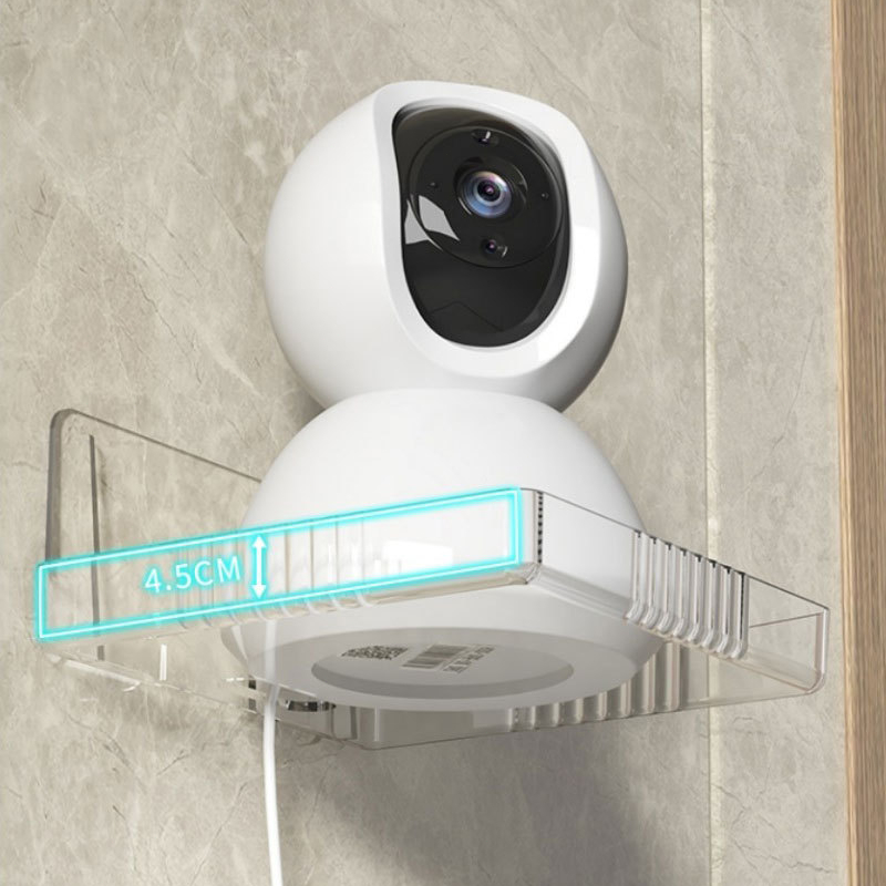 Jual Rak Dinding Transparan Tempel Dudukan CCTV Kamera Serbaguna Wall ...