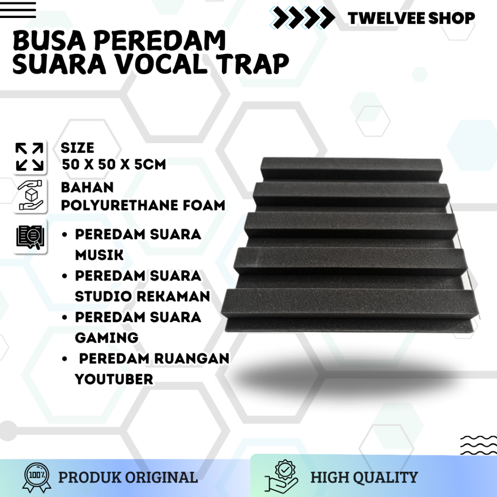 Jual Busa Peredam Suara Vocal Trap Foam 50x50x5cm | Shopee Indonesia