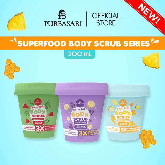 Jual [1pcs] Purbasari Superfood Body Scrub / Lulur Tubuh Pencerah ...