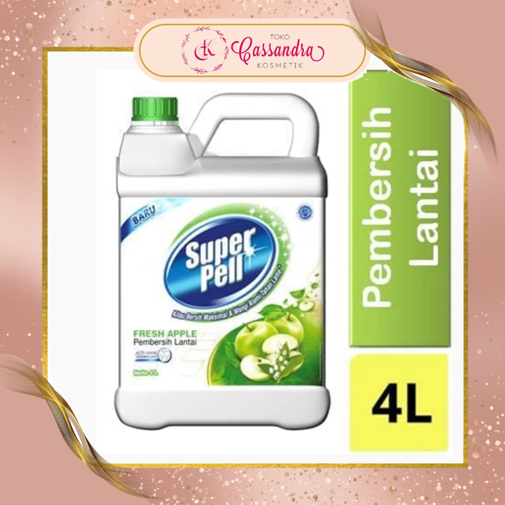 Jual SUPER PELL PEMBERSIH LANTAI 4LTR | Shopee Indonesia